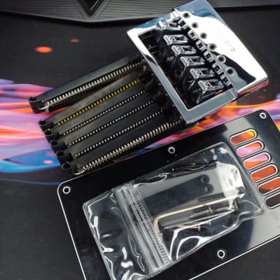 Evertune F Model 6 String Bridge Chrome | Evertune Solar | Reverb