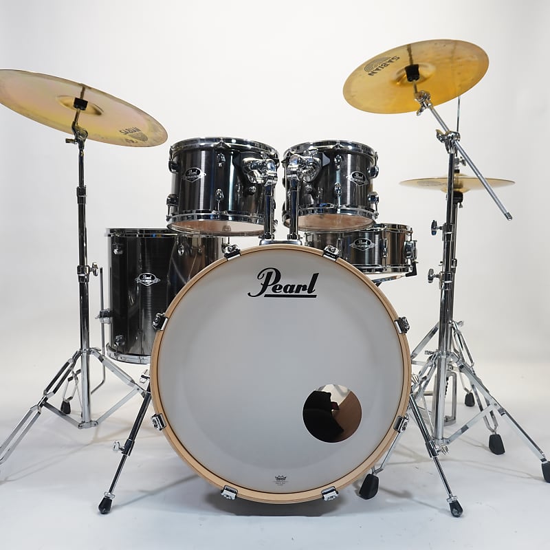Pearl Export kit- Complete With Stands, Pedals and Cymbals | Reverb