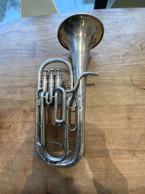 Boosey & Hawkes Imperial Model Tenor Horn est. 1950s - silver | Reverb