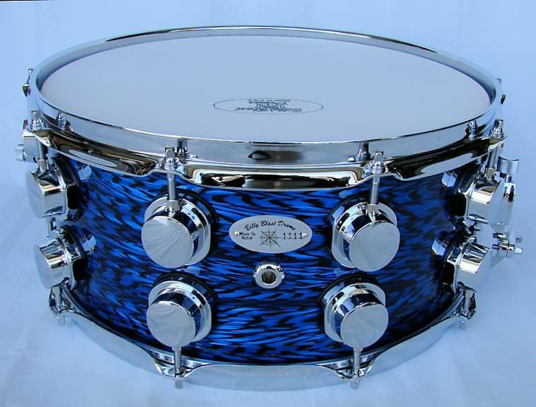Billy Blast Drums 14x6.5 16ply Blue Oynx Snare Drum 2020 Blue | Reverb