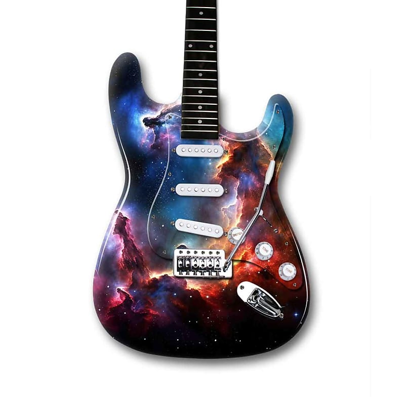 Nebula Theme Custom Guitar Skin Wrap 50x60 cm. | Laminated | Reverb