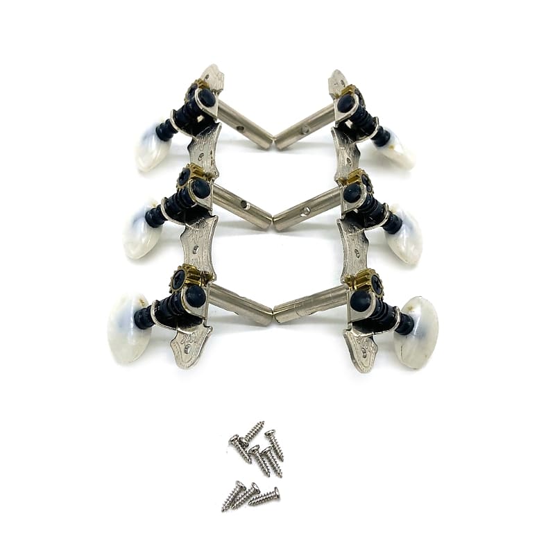 Silver Classical Guitar 3R+3L Tuning Pegs Tuners Machine | Reverb