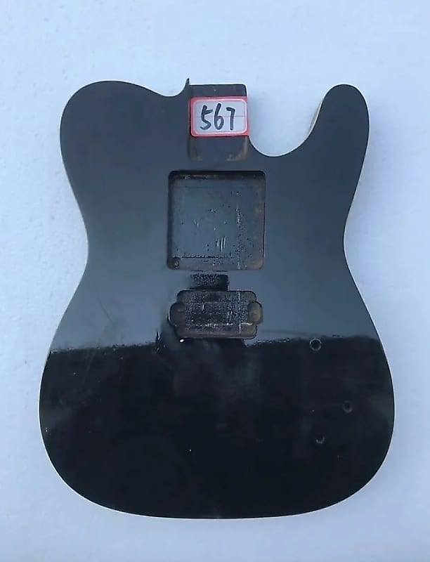 Glossy Black Finish Tele Style Guitar Body DIY Project | Reverb
