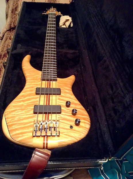 Pedulla Thunderbass 5 String With Case Natural | Reverb