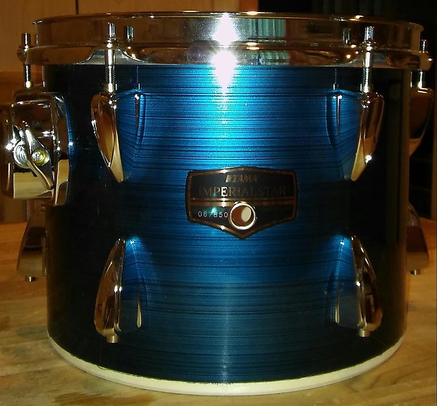 Tama Imperialstar 10 inch Tom Hairline Blue Near Mint | Reverb