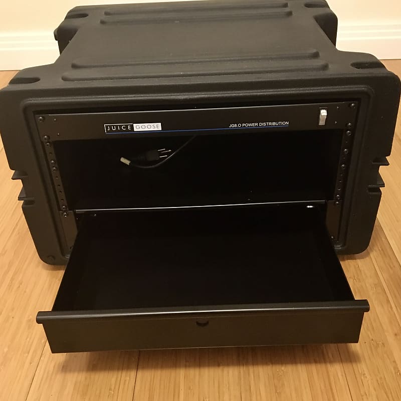 SKB 6U Roto Rolling Rack Case with Juice Goose +Drawer +Rear | Reverb