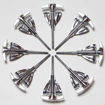 (8) Ludwig Bass Drum Tension (Tuning) Rods and Claws, | Reverb