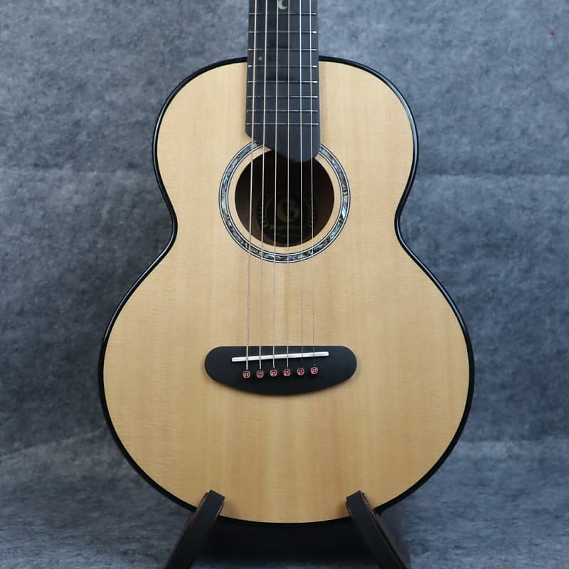 brightmoon baby& travel baritone size accoustic guitar soild | Reverb