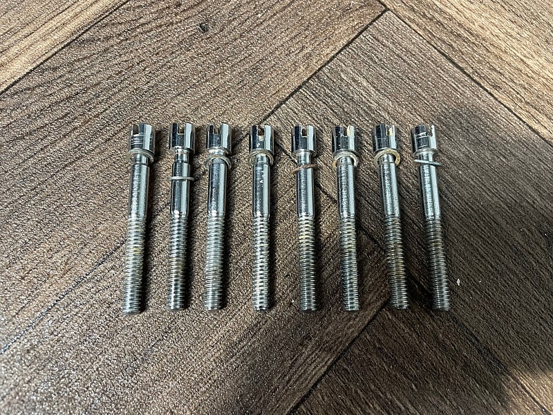 Vintage Sonor Slot Tension Rods 65mm Screws Tom Hardware x8 | Reverb