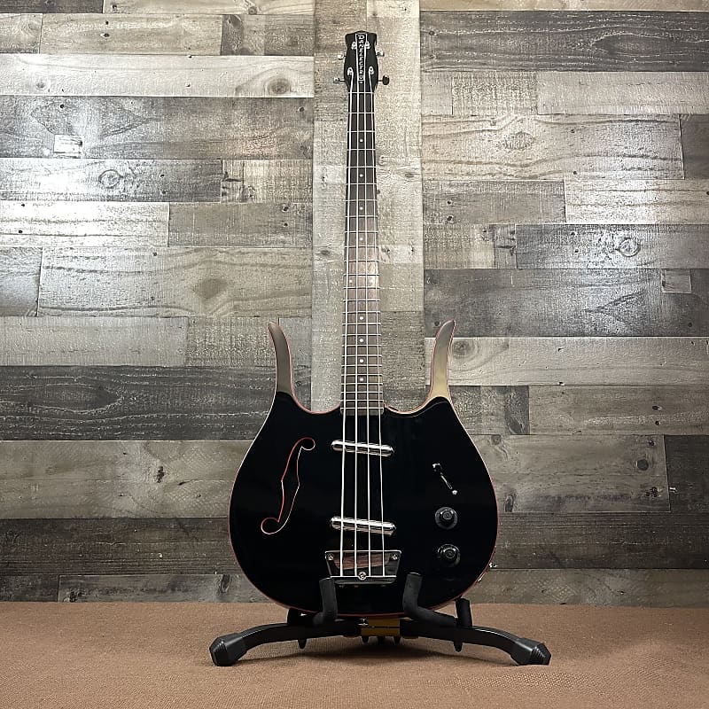Danelectro Moonlight Delight Semi-Hollow Longhorn Bass - 1 of | Reverb
