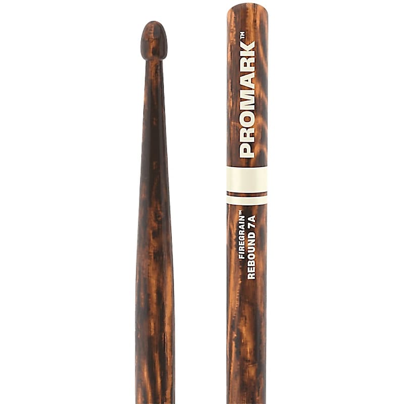Promark Rebound FireGrain Acorn Tip Drum Stick 7A | Reverb