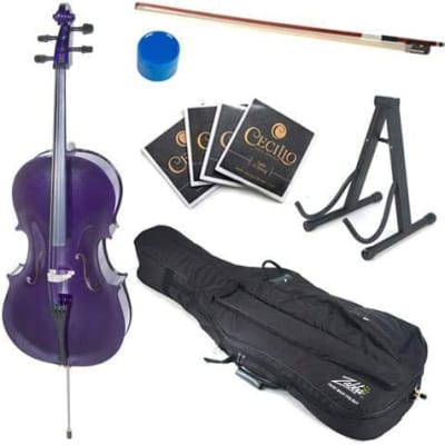 Cecilio CCO-100 Student Cello Outfit - 4/4 (Full Size) / Blue | Reverb