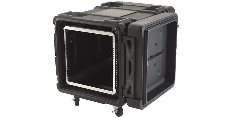 SKB 30" Deep 10U Industrial Shock Mount Rack Case w/ Casters | Reverb