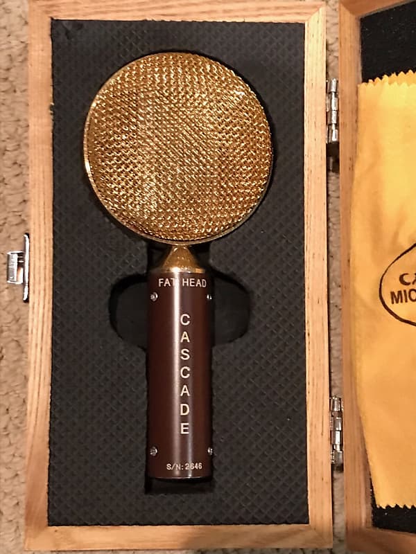 Cascade Fat Head Ribbon Mic - Brown and Gold | Reverb