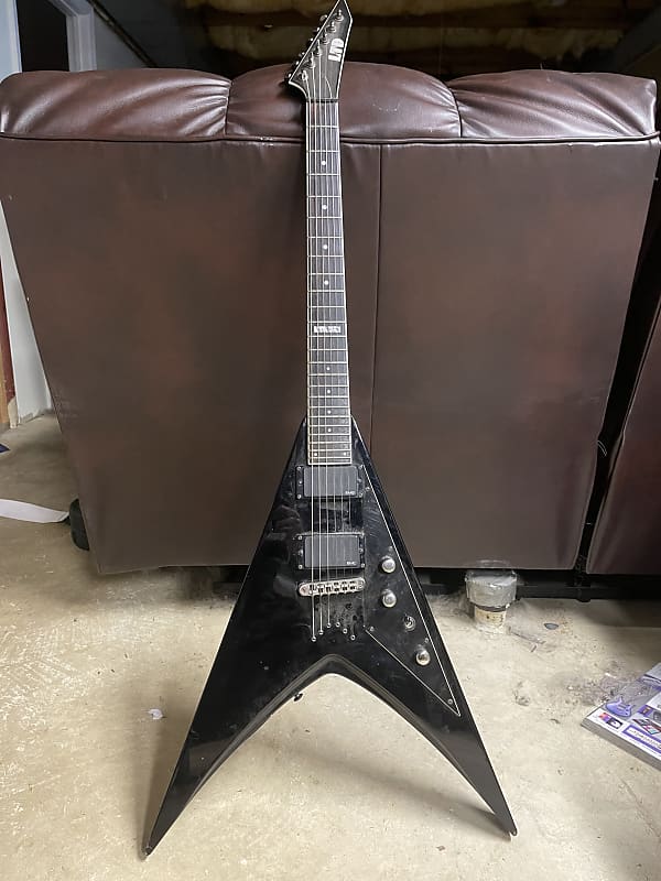 ESP LTD V-500 2008 Black | Reverb