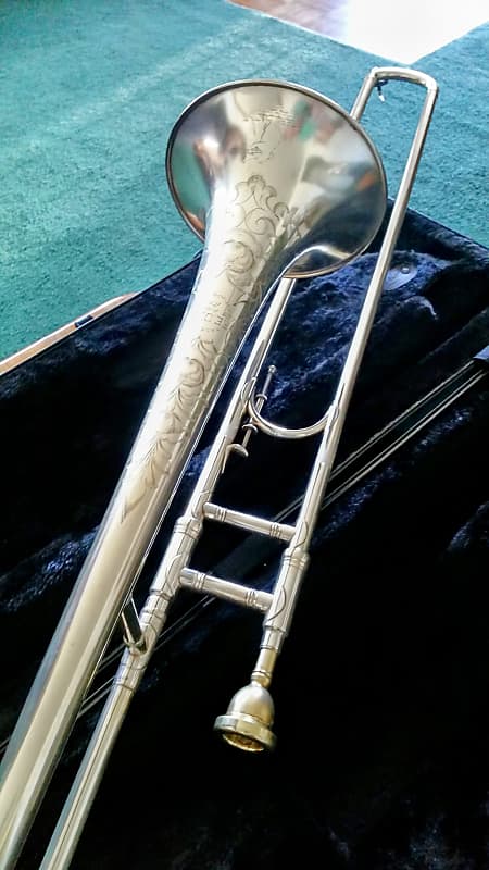 F.E. Olds Trombone 1923 - Silver | Reverb