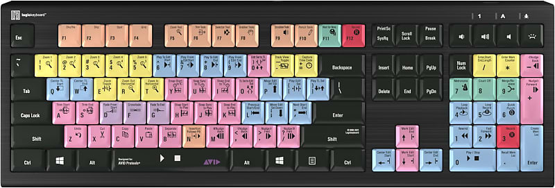 LogicKeyboard ASTRA2 Backlit Keyboard for Avid Pro Tools - PC | Reverb