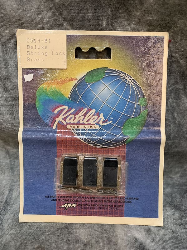 Kahler Deluxe String Lock 80’s Brass New Old Stock | Reverb
