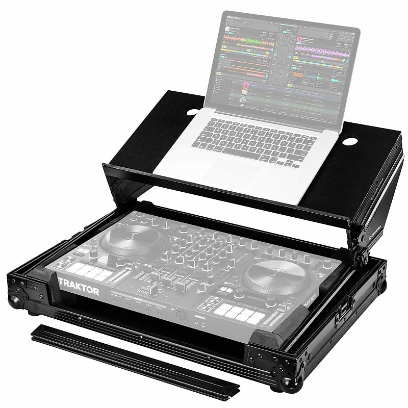Odyssey Cases Black Traktor Kontrol S4 MK3 Flight Case with | Reverb