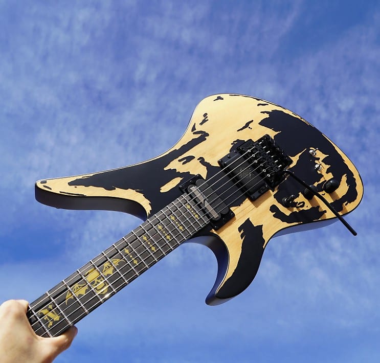 Schecter DIAMOND SERIES Synyster Custom-S Distressed Black | Reverb