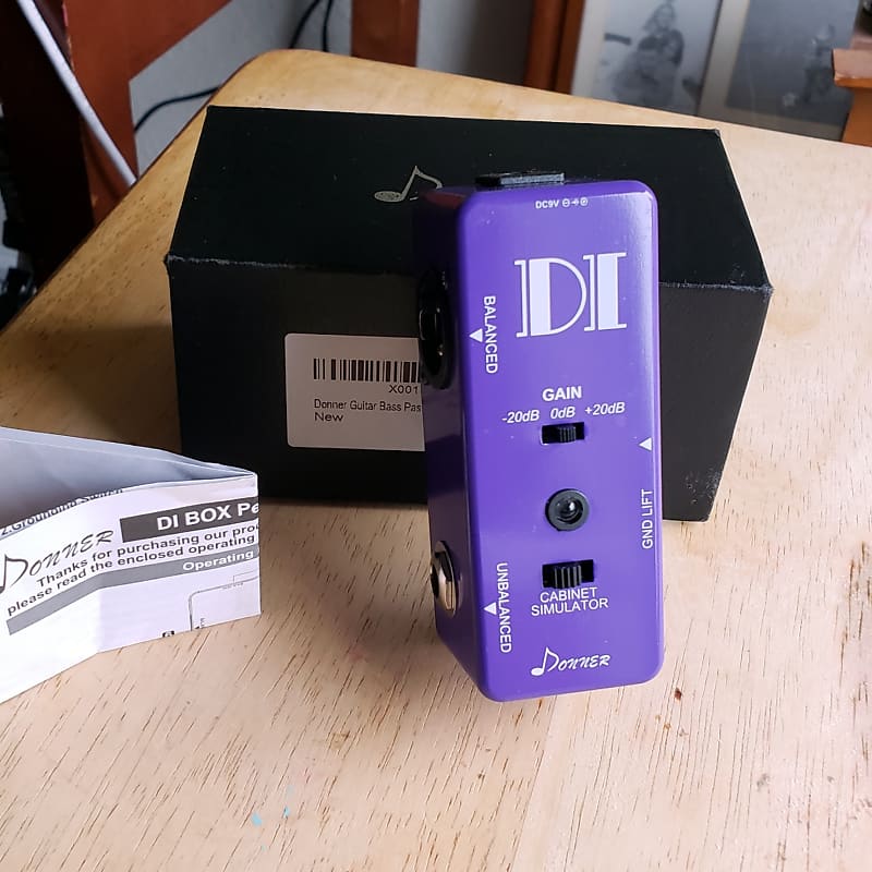 Donner Active DI Box Micro Direct Box Purple | Reverb