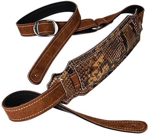 Franklin Vintage Snake Leather Guitar Strap | Reverb