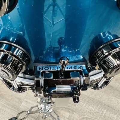 DW Collector's SSC Maple Exotic 8x14" (Blue Anodized to Black | Reverb