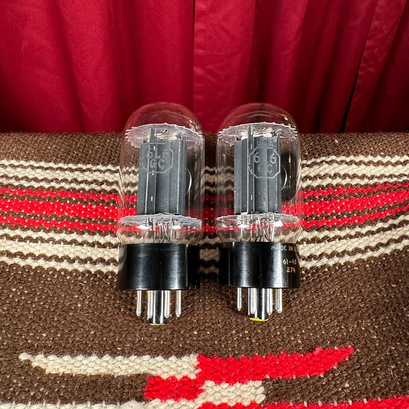 Vintage Baldwin RCA 6L6GC Amplifier Power Tubes Duet Pair | Reverb