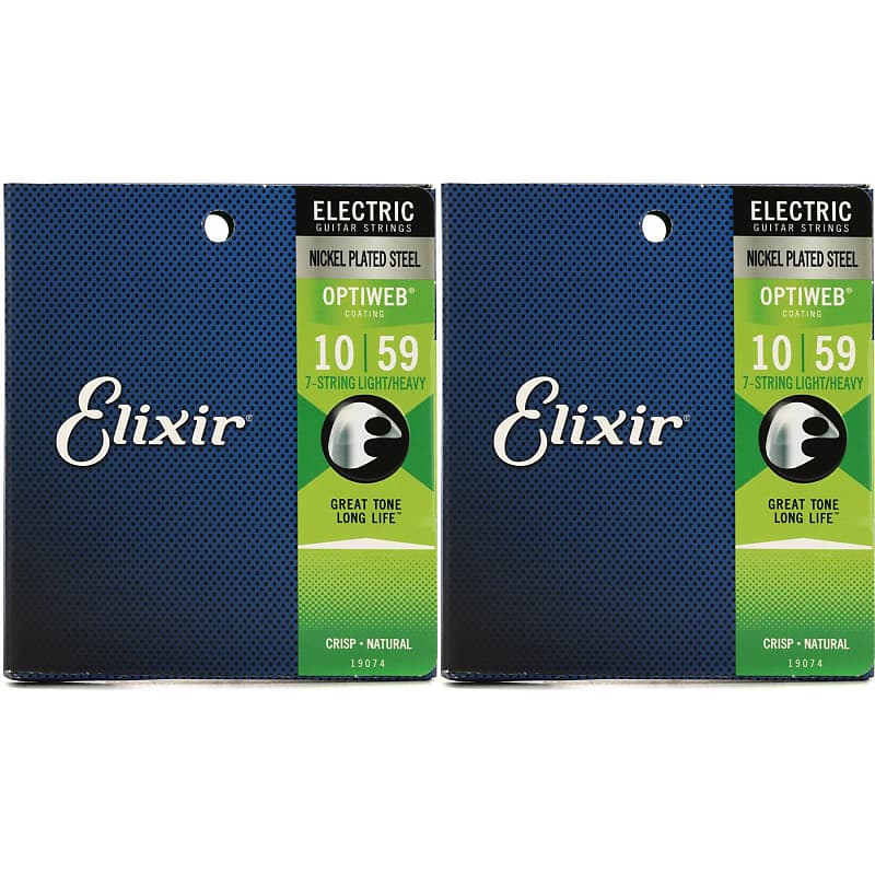 Elixir Strings 19074 Optiweb Electric Guitar Strings - | Reverb