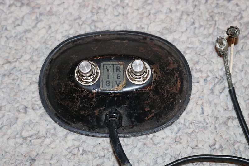 Vintage Original 1965 Fender 2 Button Footswitch Blackface - | Reverb