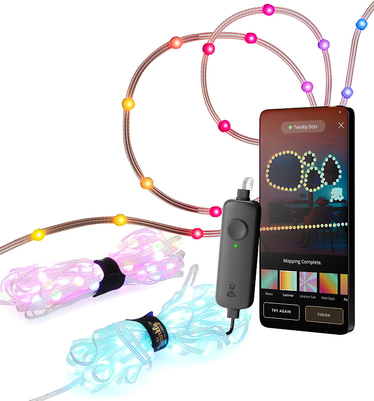 Twinkly Dots Smart LED Light String - 32.8 foot - Clear Wire | Reverb