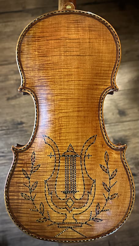 Fine Old Inlaid French Violin | Reverb