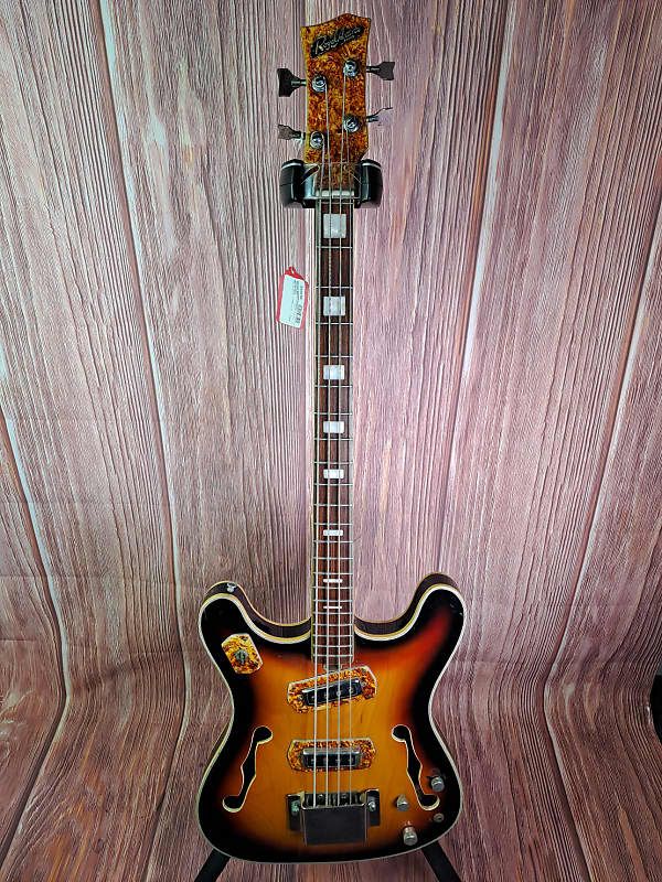Royal Artist Bruno Bass Guitar 1960s Sunburst | Reverb
