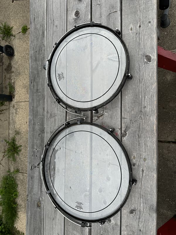 16” + 14” Purecussion Tom- RIMS shell-less Drum 80’s | Reverb