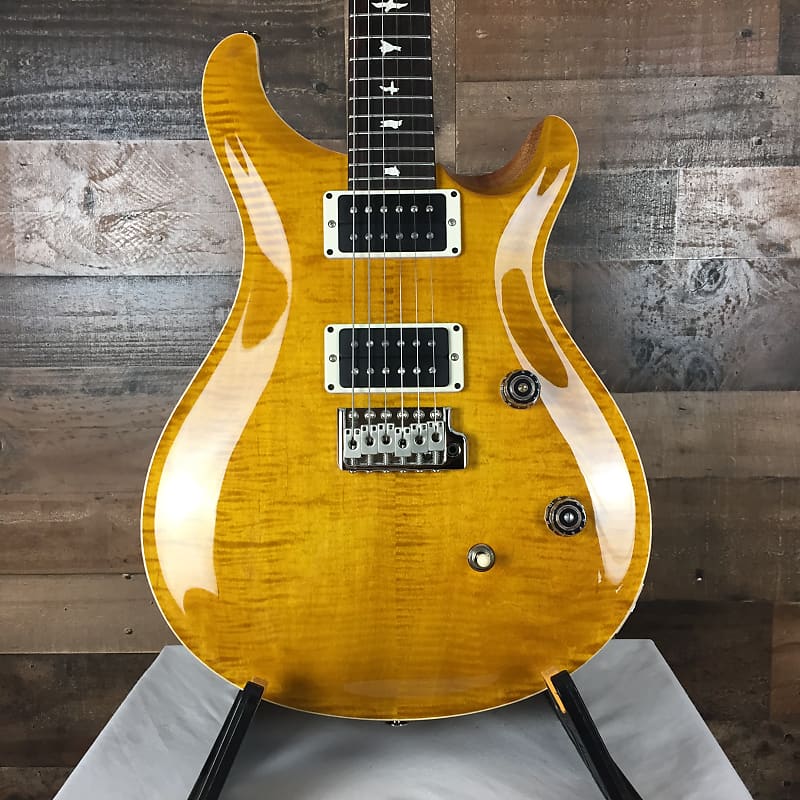 PRS CE 24 Electric Guitar with Gig Bag, Amber with Natural | Reverb