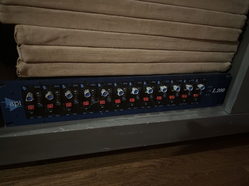 Api 200 rack loaded with (12) 212 mic preamps Api 212 L | Reverb