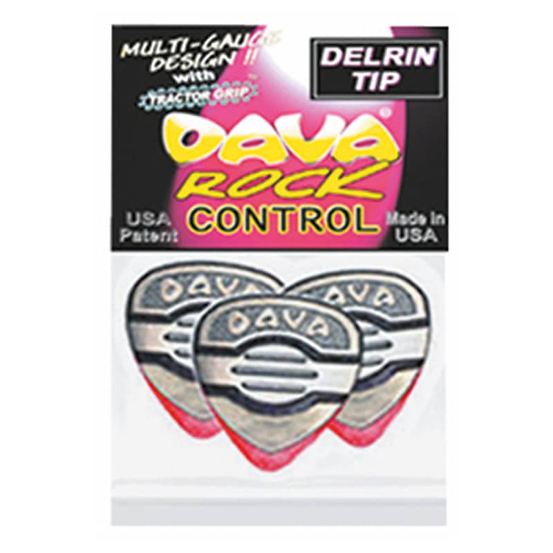 Dava 'Rock Control' Delrin Picks ~ 6 Pack | Reverb