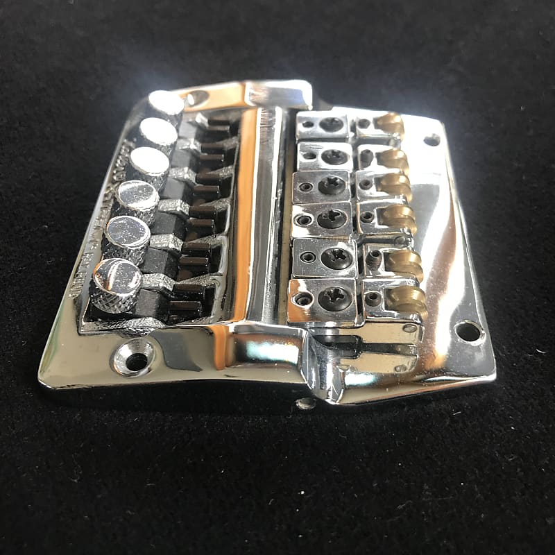 Kahler Kahler Fixed flat mount bridge non tremolo Chrome | Reverb