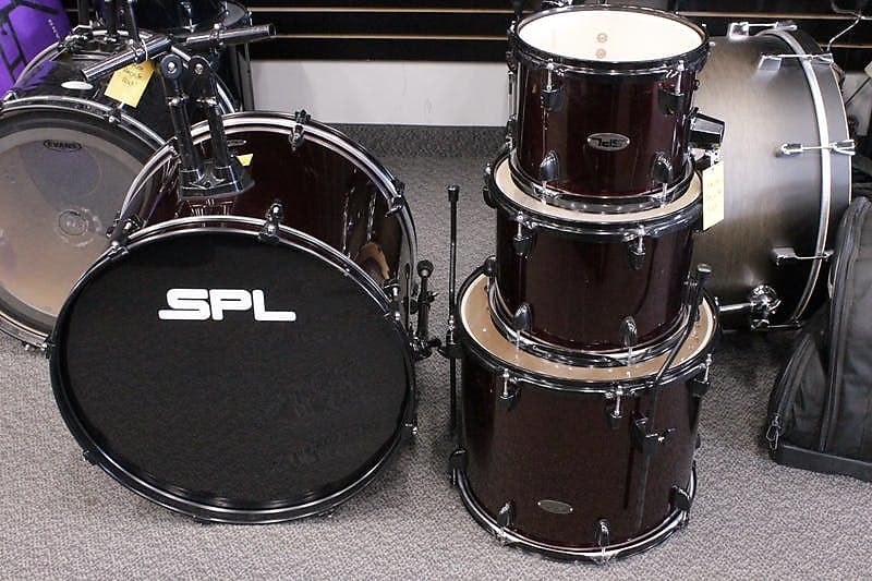 Sound Percussion 4 PC RED SPARKLE Drum Kits Red | Reverb