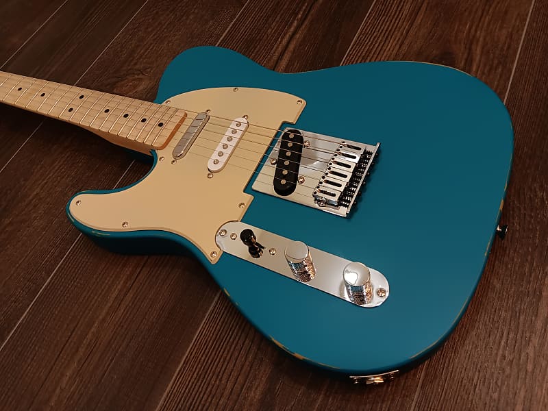 Farris Built Nashville Telecaster Teal Left Handed | Reverb Australia