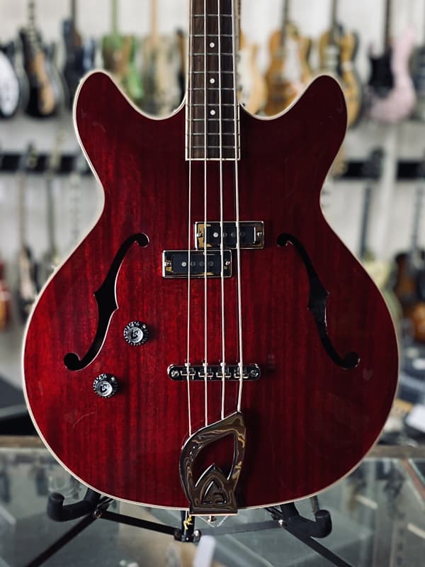 Guild Starfire I Bass Left-Handed Semi-Hollowbody Cherry Red | Reverb