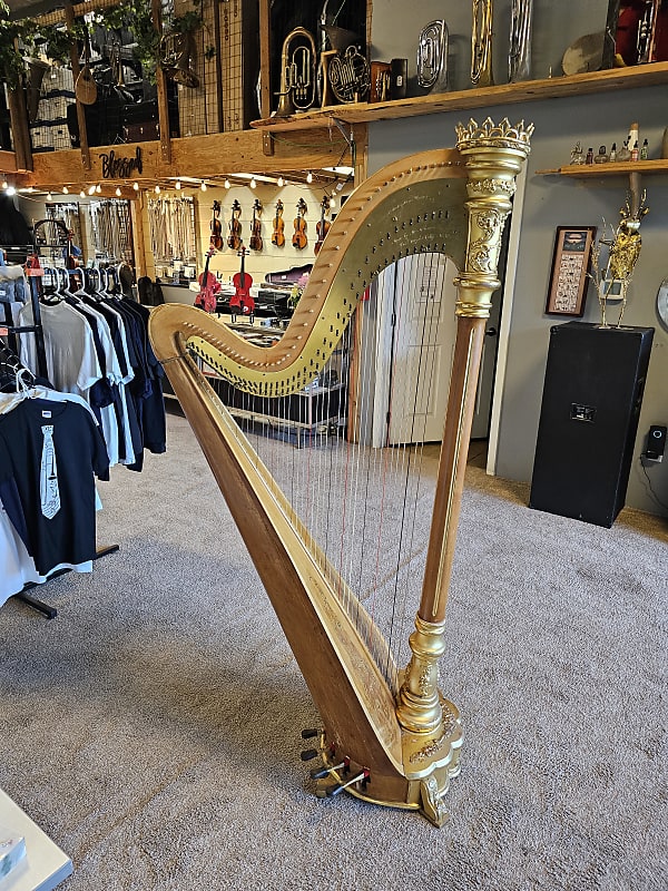 Vintage Beautiful 44 String Harp | Reverb