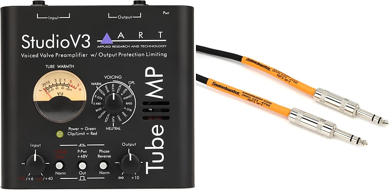 ART Tube MP Studio V3 Tube Microphone Preamp Bundle with Pro | Reverb