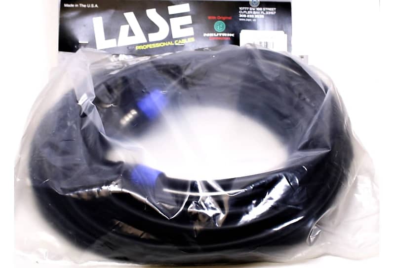 LASE 50 Ft SpeakOn Speaker Cable w/ NEUTRIK NL4FC 12ga 4 | Reverb