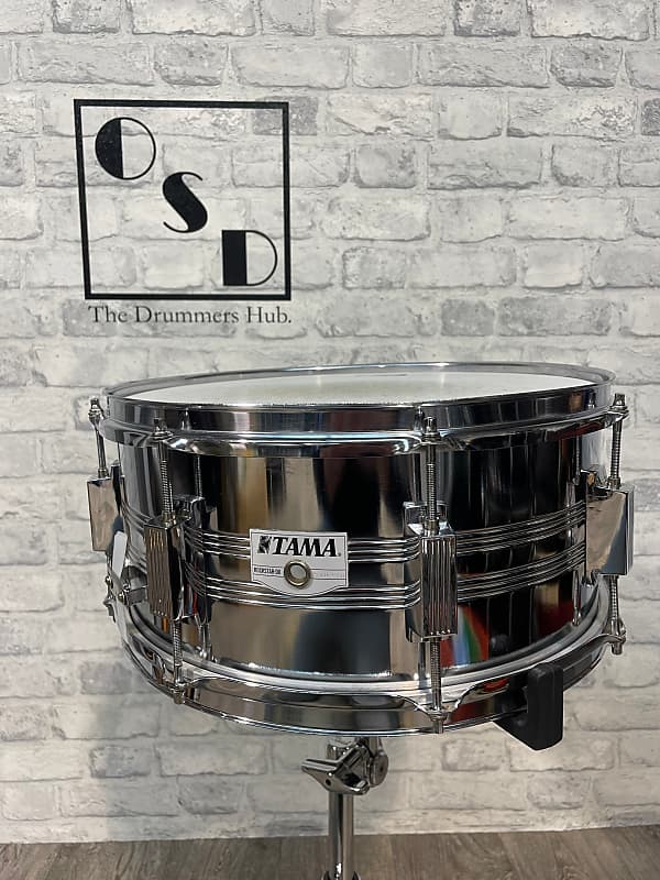 TAMA Rockstar DX 14” x 6.5” Steel Shell 8 Lug Snare Drum | Reverb