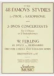 48 Famous Studies for Oboe or Saxophone Ferling | Reverb
