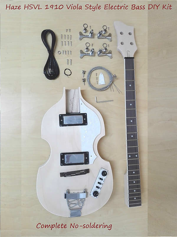 HSVL1910DIY Viola Style Electric Bass Guitar DIY Kit, | Reverb