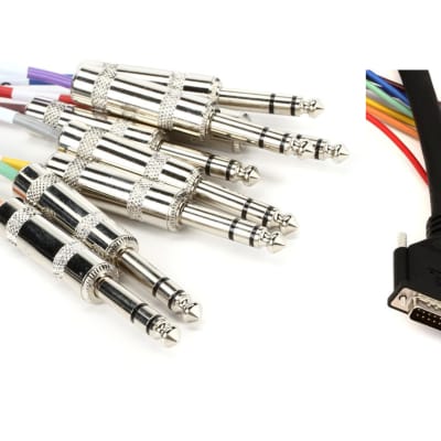 Hosa DB25 to 1/4" TRS 8-Channel Snake for SSL Six, Matrix2, | Reverb