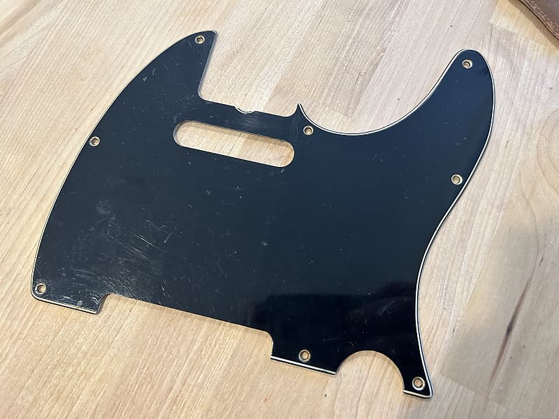 Vintage Fender Telecaster Pickguard 1976 Black | Reverb
