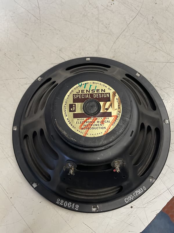 Jensen 10 inch speaker 1966 - Gold/brown sticker | Reverb